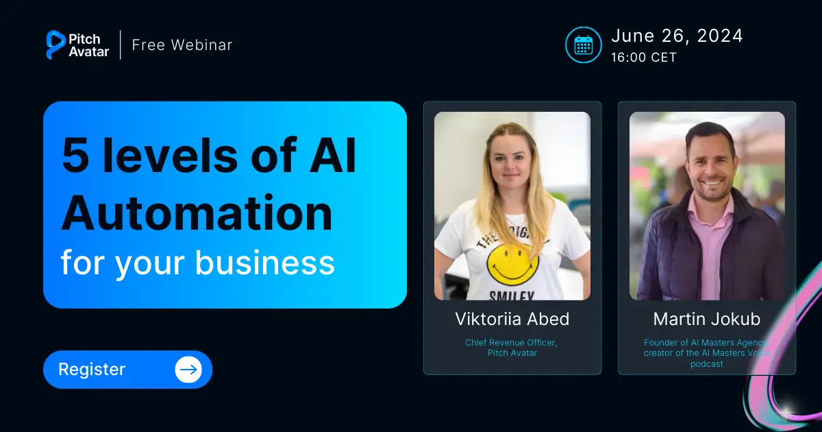 5 levels of AI automation for your business | Pitch Avatar
