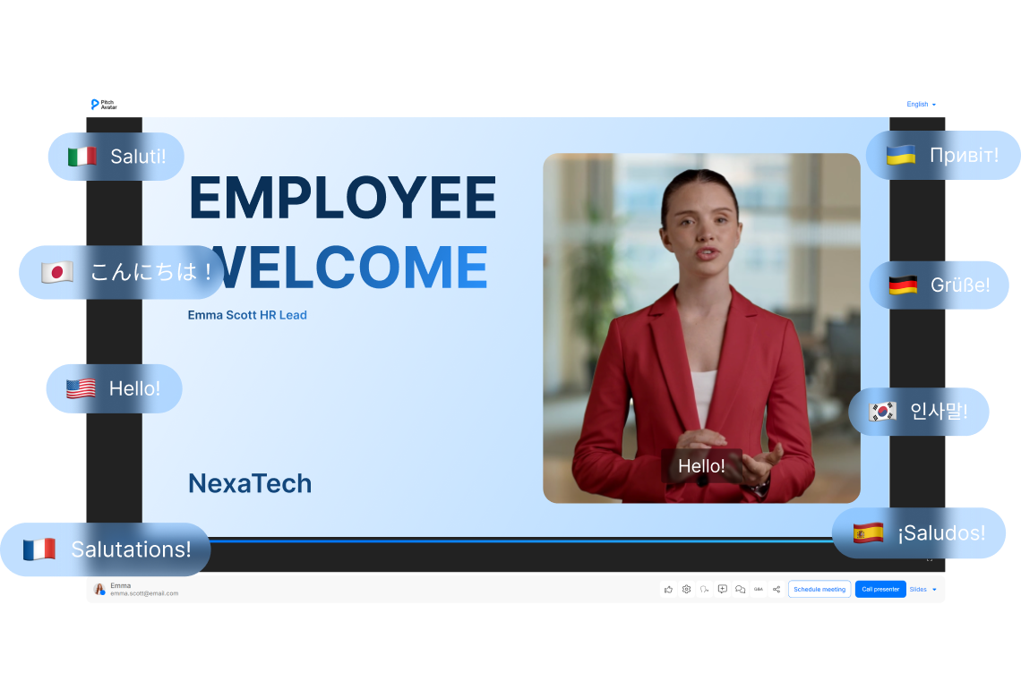 Pitch Avatar | AI avatars that speak your audience’s language