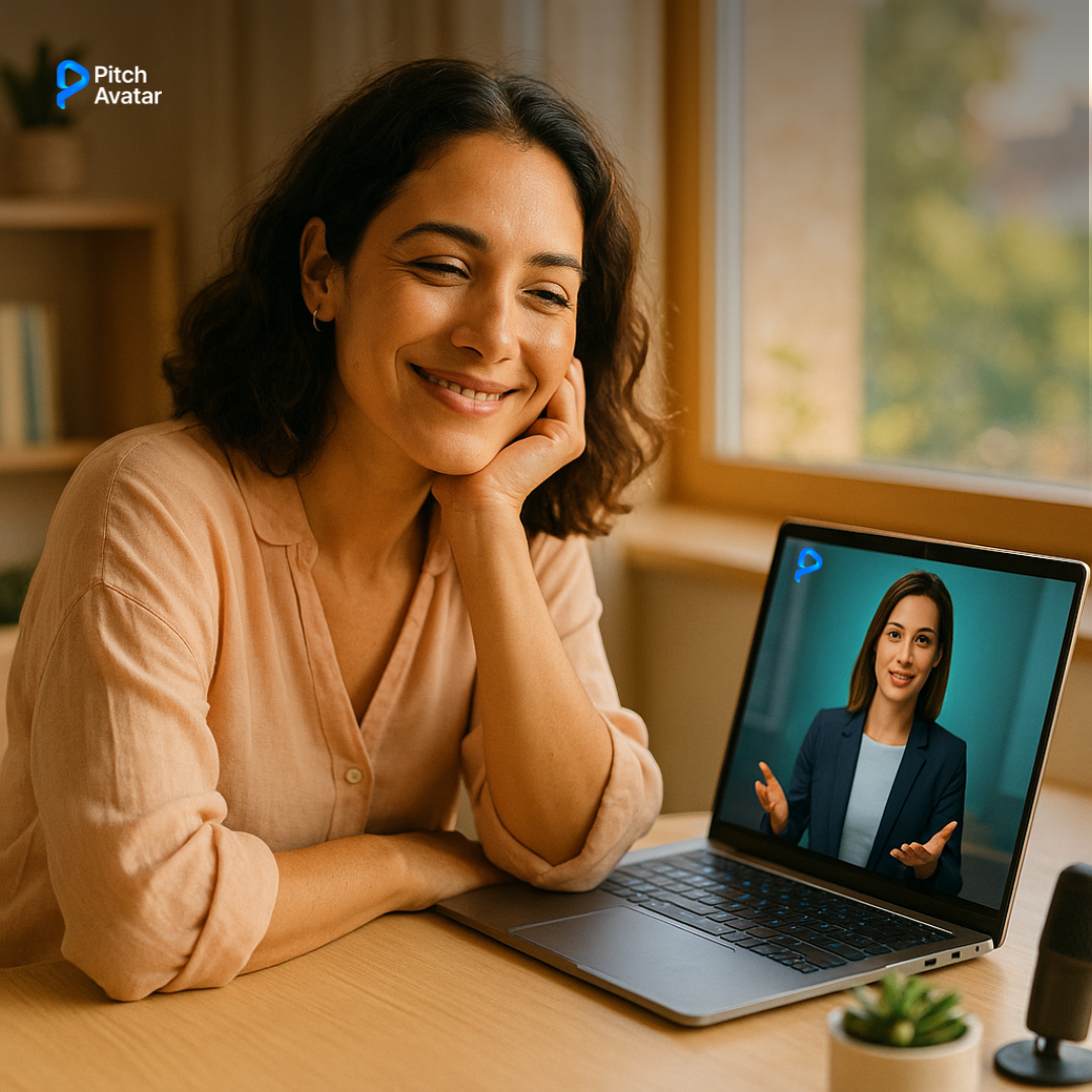 Teach lectures and host online courses with the AI Chat-Avatar from Pitch Avatar | Pitch Avatar