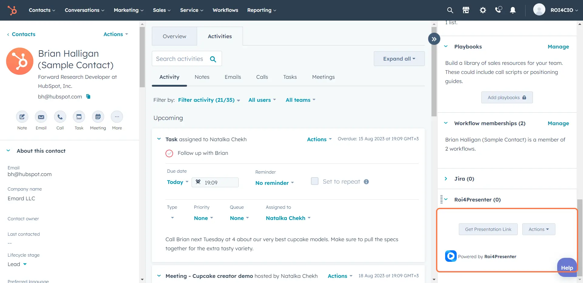 Pitch Avatar HubSpot Application Overview