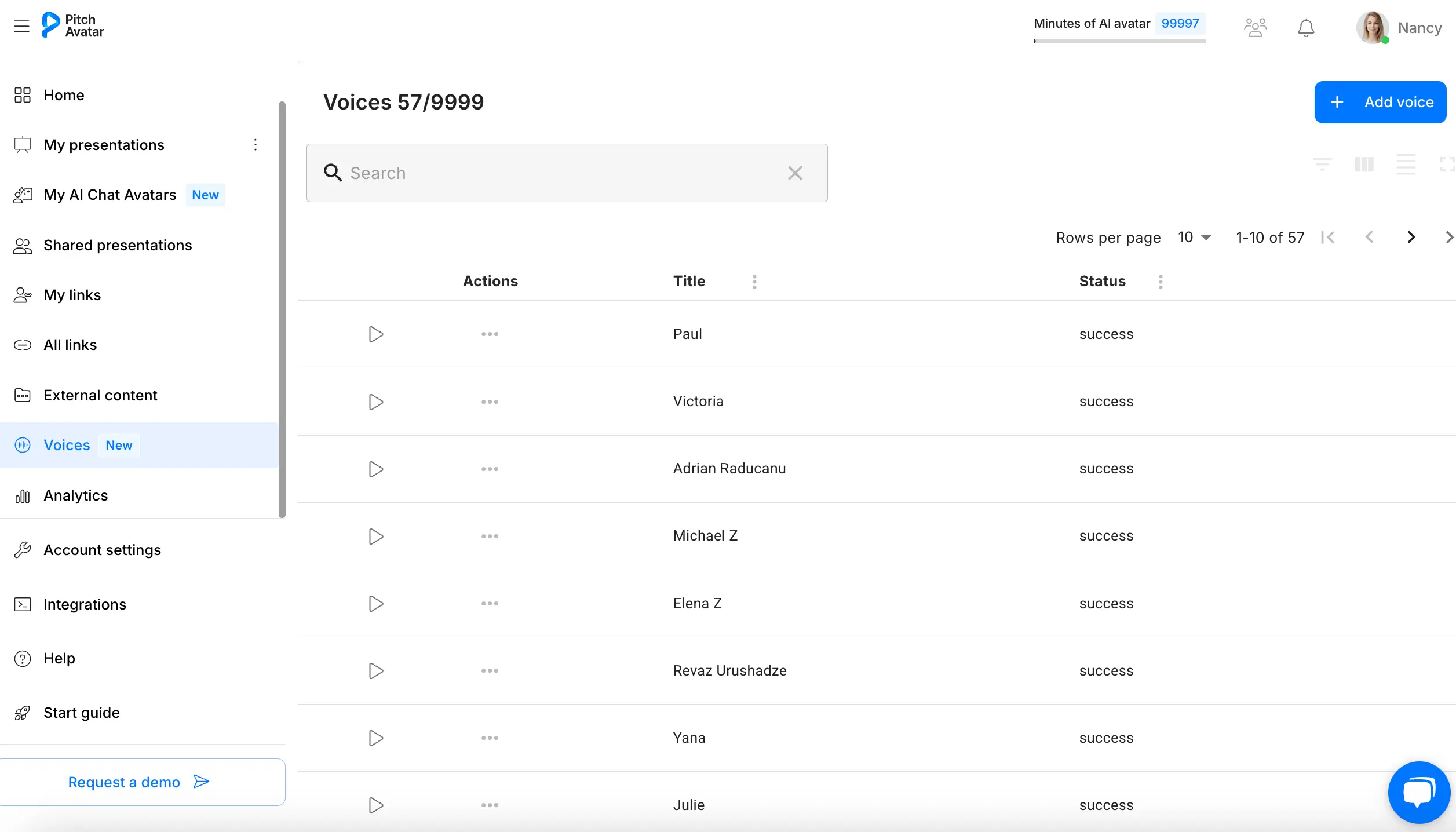 Клонування голосу | Pitch Avatar